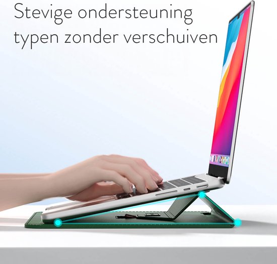 Monx 13 Inch Laptop Hoes, Hardcase, Duurzaam PU-leer, Spatwaterdichte ...