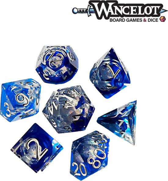 Calligrapher’s Decision Sharp Edge Liquid Core Dice set - dobbelstenen ...