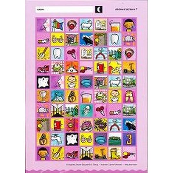 Veilig Leren Lezen (VLL) 2e Maanversie Maan stickers bij kern 7 t/m 12 ...