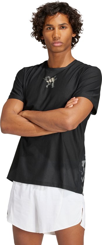 adidas Performance Running Ultimate UB Graphic T-shirt - Heren - Zwart ...