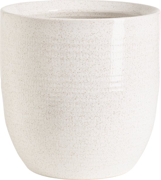 Decoratieve plantenbak van witte zandsteen H18 | bol