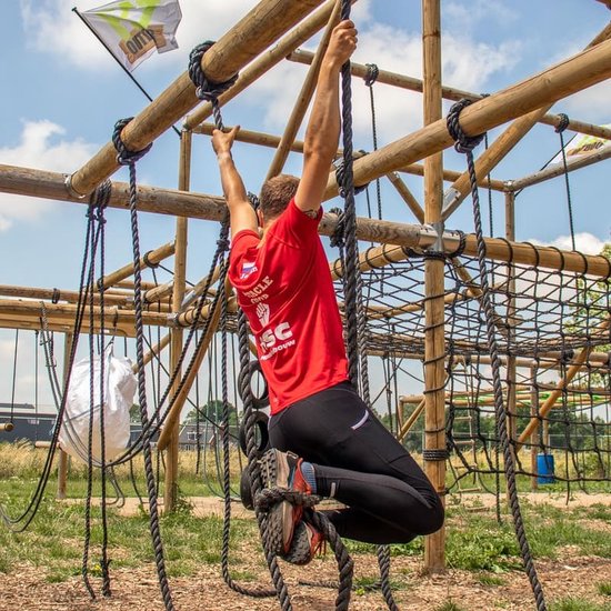 OBSTACLE SHOP - Klimtouw 10 meter met montage lus - 3cm dik - polyprop ...