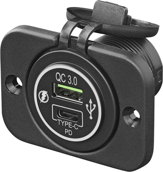 ProPlus USB snellader - dual poorten - inbouw - 12/24V - water- en ...