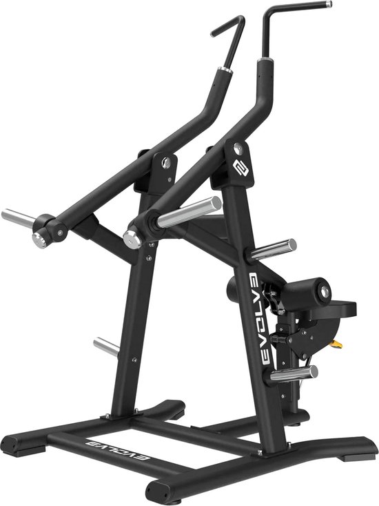 Evolve Fitness Ultra Series Plate Loaded UL-60 - Lat Pulldown Machine - Zwart frame &... | bol