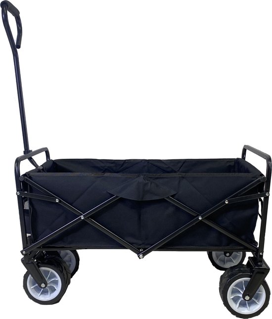 Bolderkar opvouwbare strandwagen - draaibare brede wielen - stevig ...