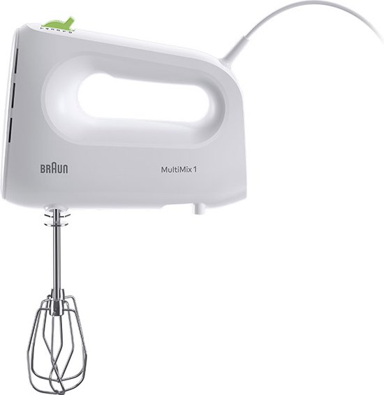 Braun MultiMix 1 Handmixer - 4 snelheden - Turbo stand - 450 Watt ...
