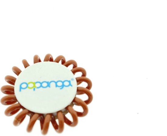 Papanga - Haarelastiek Small - Bruin Spiral Hair Tie - Stevige Grip | bol
