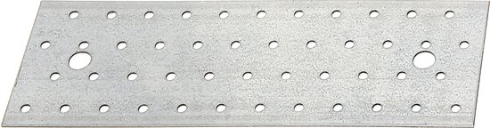 Alberts 25 x geperforeerde plaat sendzimir verzinkt 240 x 80 mm | bol