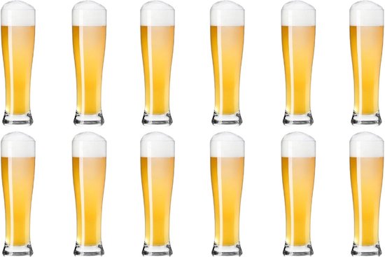 Professionele Bierglazen - (12 stuks) - 500ml - Bierglas - Bier - Glas - 50cl/0.5L -... | bol