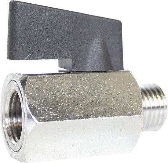 CriKo vlinderkraan voor compressor - 1/4" buitendraad x 1/4 ...