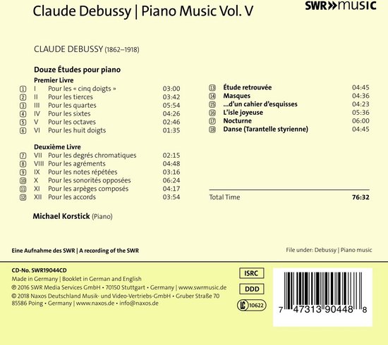 Michael Korstick - Piano Music Vol.V (CD), Michael Korstick | Muziek | bol