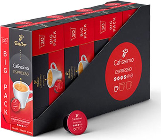 Tchibo - Cafissimo Espresso Elegant - 4x 30 Capsules | bol