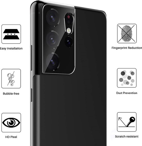 Camera Protector voor Samsung Galaxy S21 Ultra - 2 stuks van glas ...