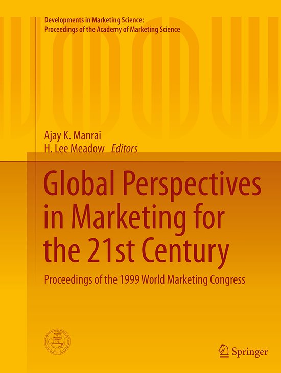 Global Perspectives in Marketing for the 21st Century | 9783319386973 ...