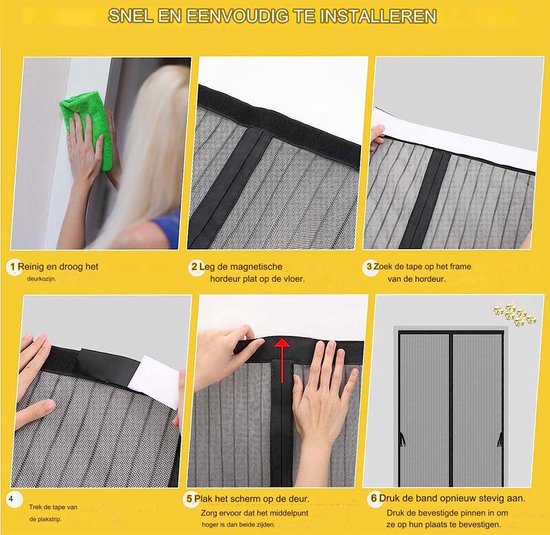 Deurhor-Deurgordijn-Horgordijn Deur-Vliegengordijn Magnetisch ...