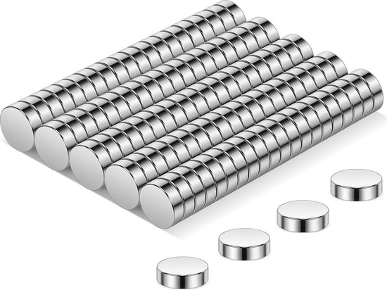 magneten, 105 stuks, 6 mm x 2 mm, extra sterke mini-magneten, kleine ...