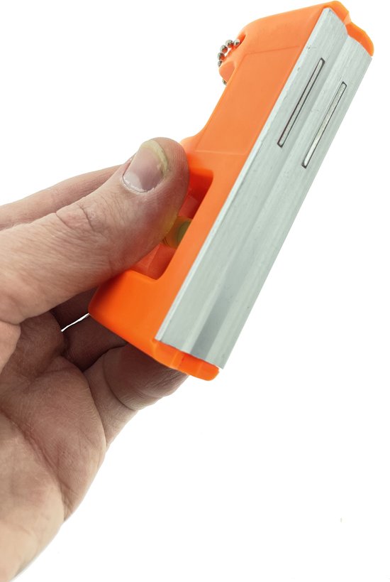 Magnetische Waterpas - 10cm - Oranje - Met Koord | bol