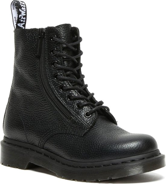Dr. Martens Pascal W/Zip Dames Veterboots - Zwart - Maat 39 | bol.com