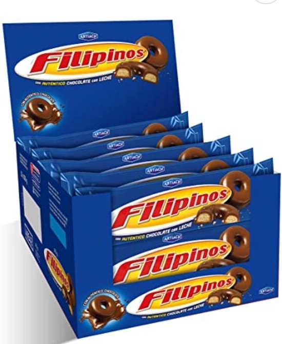 Biscuits au chocolat au lait Artiach Filipinos (12 x 135 g) | bol