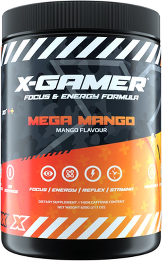 X-Gamer X-Tubz - Mega Mango - 600g (60 servings) - Sportdrank - Pre ...