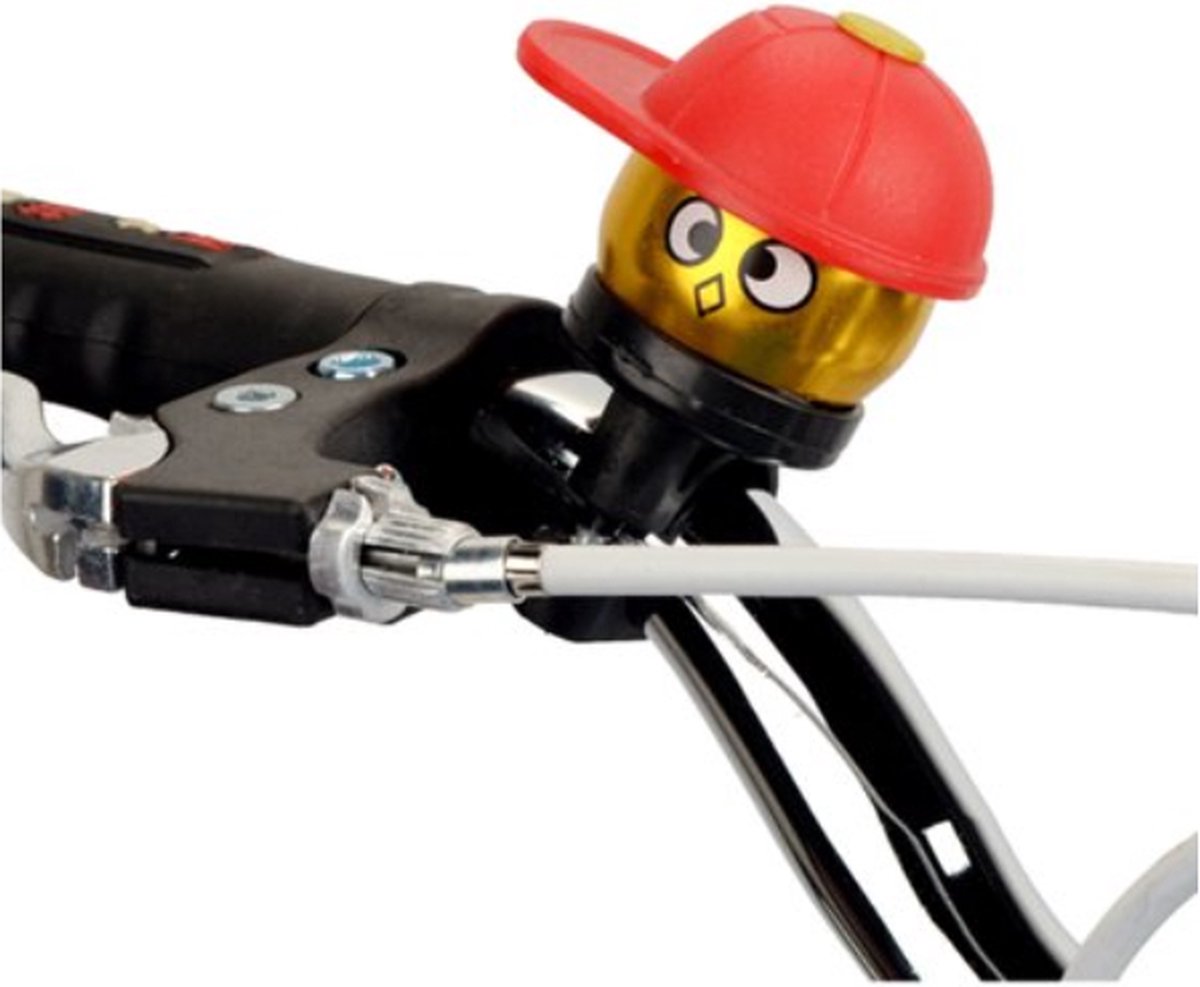 Mannetje fietsbel rood - fietsbel kinderen / fietsbel meisje / fietsbel ...