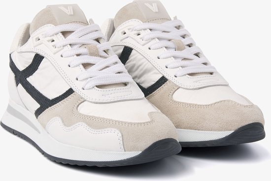 VIA VAI Nora Base Sneakers - Beige Zwart - Maat 38 | bol.com