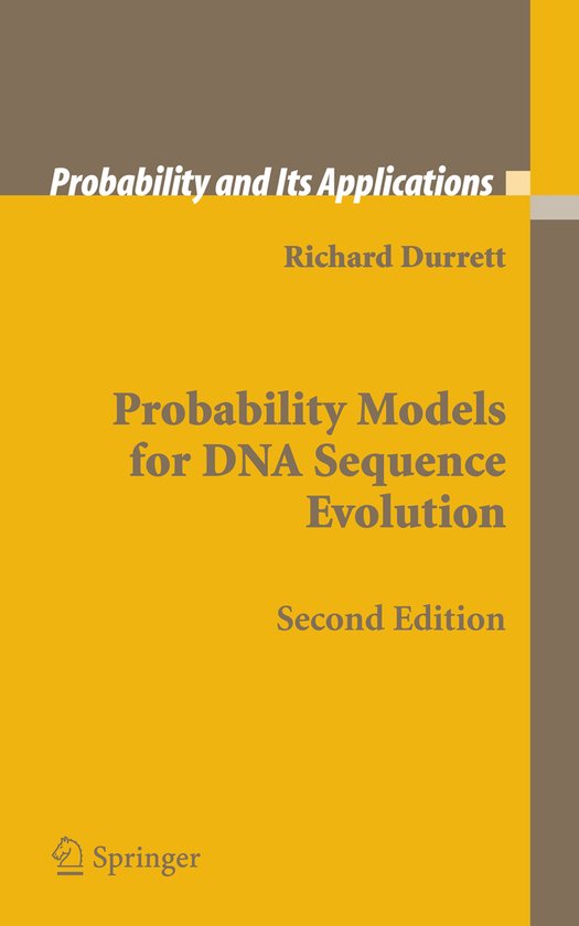 Probability Models For DNA Sequence Evol | 9781441926777 | Richard ...