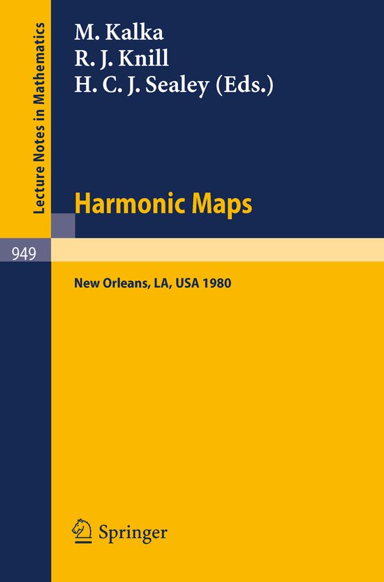 Harmonic Maps | 9783540115953 | Boeken | bol