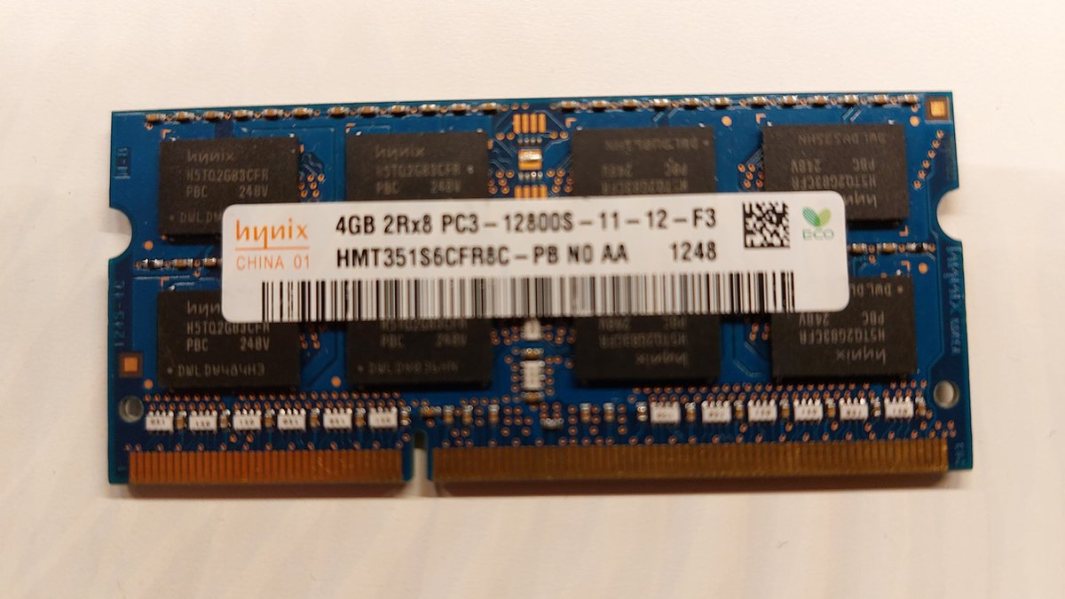 SKhynix 4 GB DDR3 2Rx8 PC3-12800S-11-12-F3 HMT351S6CFR8C-PB s0dimm laptop geheugen | bol.com