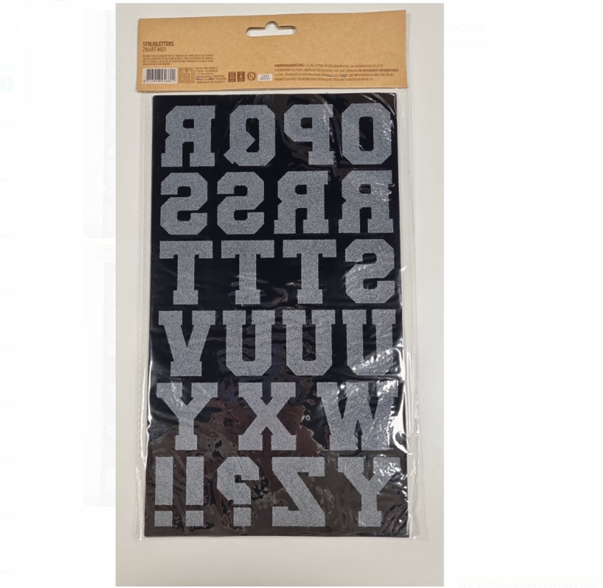 Strijkletters Zwart - Strijk Embleem - Alfabet Patch - 49 stuks - ZWART ...