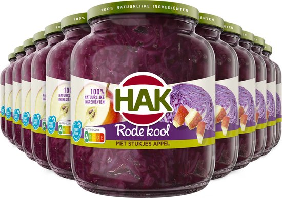 HAK Rode Kool Appel OPP - Tray 12x710 gram - Beste uit de Test ...
