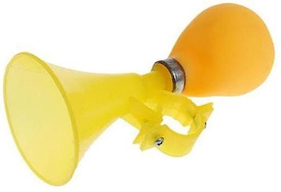 Fietstoeter geel - fietsbel kinderfiets / fietsbel kinderen / fietsbel ...