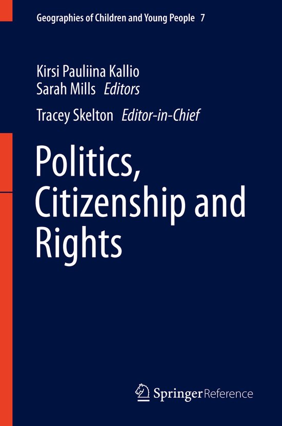 Geographies of Children and Young People- Politics, Citizenship and ...