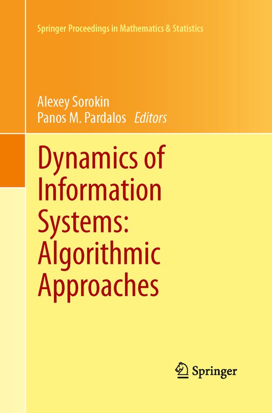 Springer Proceedings In Mathematics And Statistics Dynamics Of Information Systems Bol