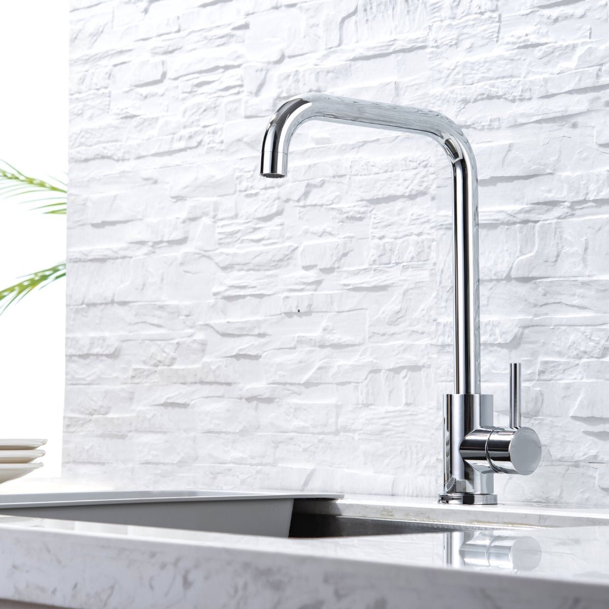 Wesseling & Bos Royal Keukenkraan - Keukenkraan Hoog - 27 cm - Chroom | bol.com