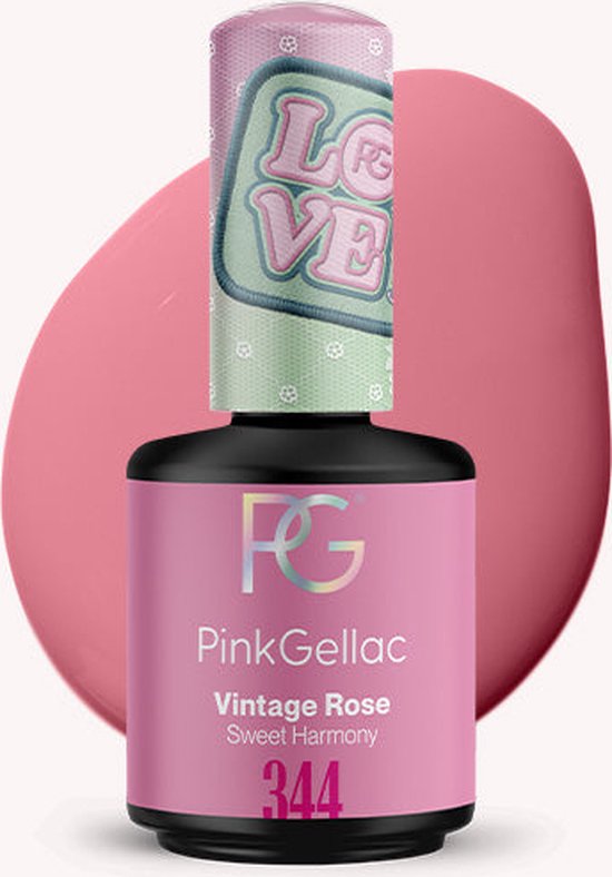 Pink Gellac - Vintage Rose - Gellak - Vegan - Roze - Glanzend - 15ml ...