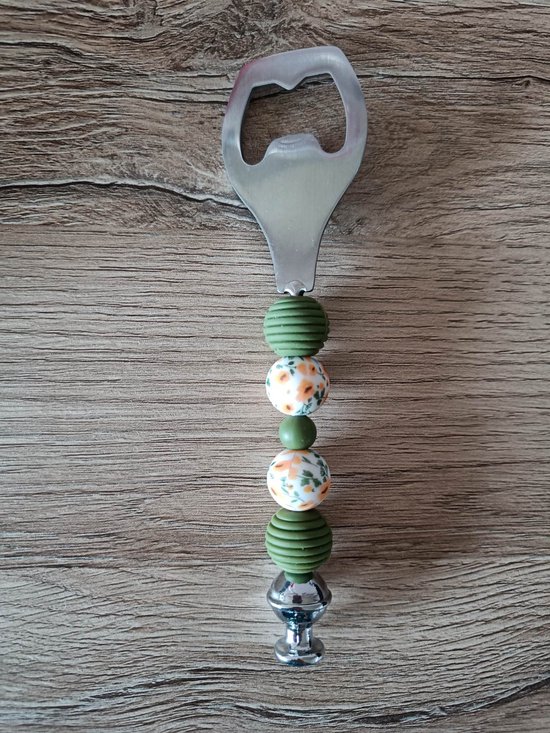 Flesopener met Kralen - Flessenopener RVS - 1 stuk - Gepersonaliseerde ...