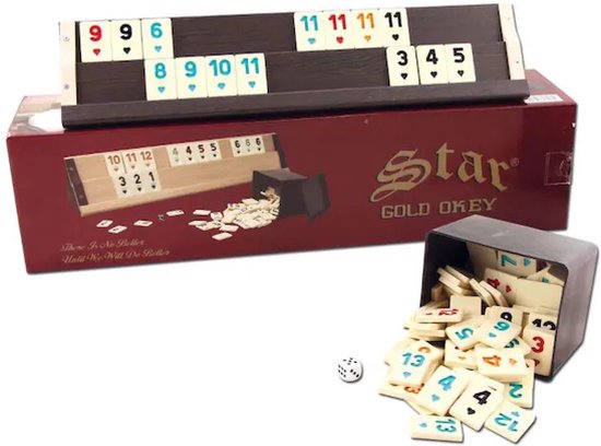 STAR OKEY GOLD HOUT& KUNSTSTOF LICHT SET | Games | bol.com