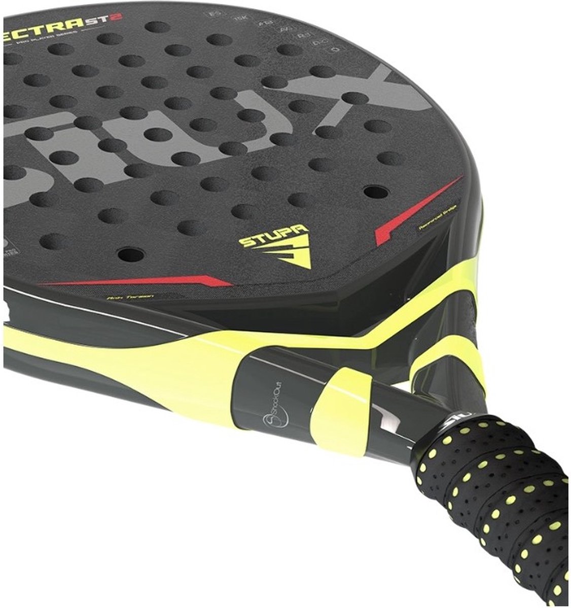 Siux Electra Stupa ST2-15K (Hybrid) - 2023 padel racket zwart/geel | bol
