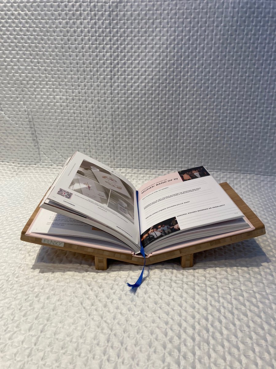 FUNXY- Boekhouder klein - boekstandaard - handgemaakt - bamboe ...