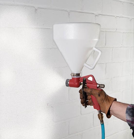 Perslucht sproeipistool met trechter | bol