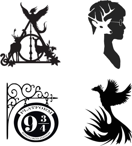 Olijf hout - Onderzetters - 4 stuks - Harry Potter - Thematiseerd | bol.com