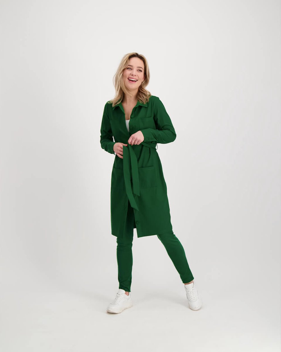 Groene Broek/Pantalon van Je m'appelle - Dames - Travelstof - Maat 2XL ...