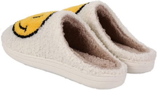 Smiley Slippers - dames sloffen - heren sloffen - smiley pantoffels ...