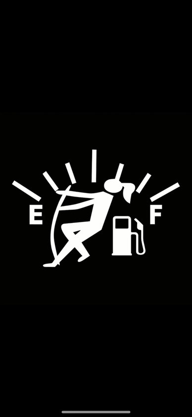 fuel sticker dames autosticker grappig tuning tankdop sticker 12x9 | bol