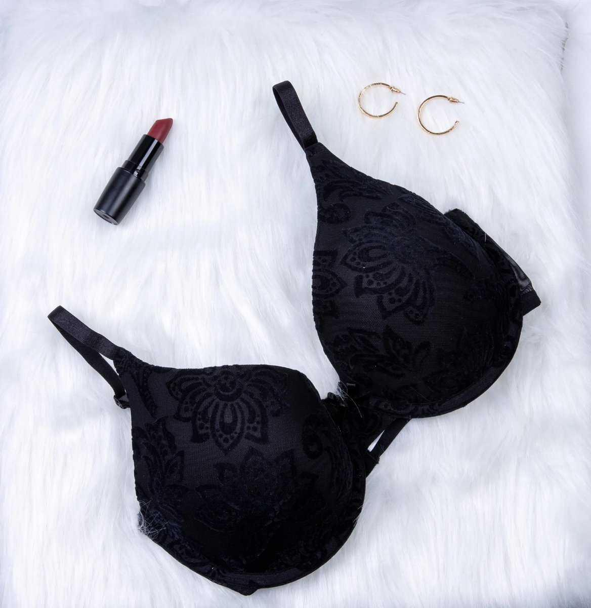 Vanilla - Dames Lingerie, Bh, Beugel beha - Zwart - Maat 90B | bol