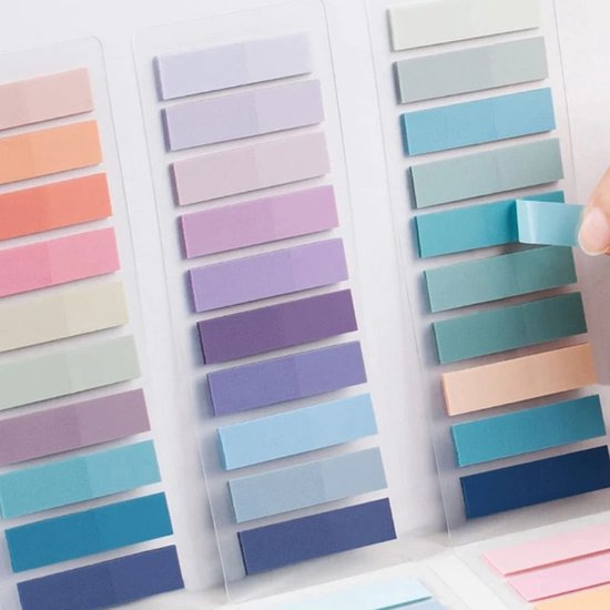 Sticky-Tabs-Index-Notes-Boek-Mark-Boek-Legger-Paars-Blauw-Stationery ...