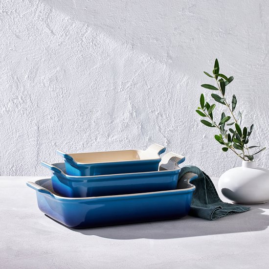 Le Creuset Ovenschaal Heritage Azure 32cm | bol
