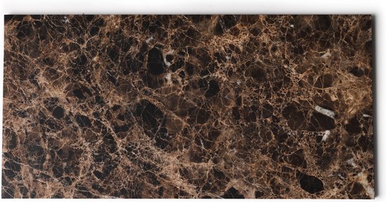 Marmer - dienblad rechthoek L - bruin marmer - 20x40cm - rond marmer ...