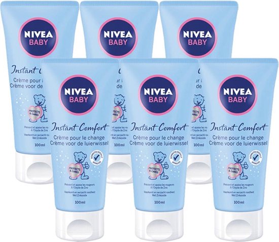 Nivea Baby Instant Comfort Crème Voor De Luierwissel 6 x 100ml | bol